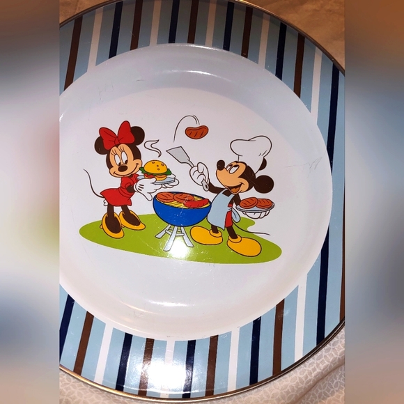 Disney | Kitchen | Vintage Disney Metal Mickey Bbq Plate | Poshmark